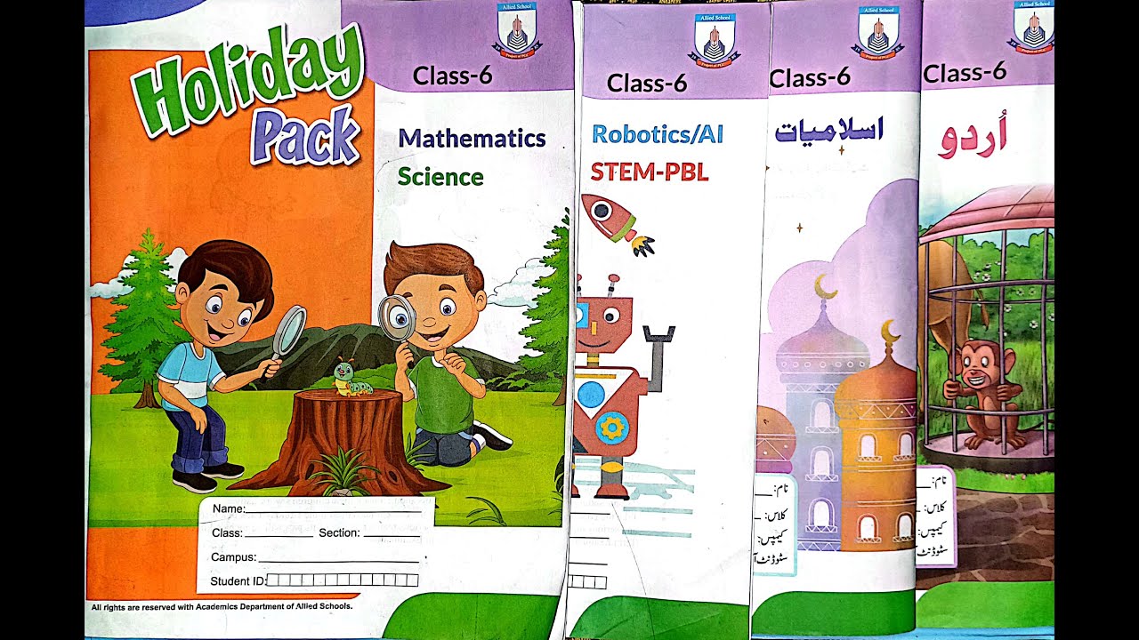 Holiday Pack Class 6 - YouTube