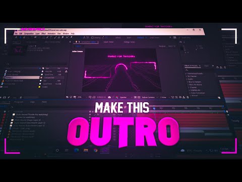 How to make Neon Gaming Outro Complete Tutorial | After Effects | Pc ...