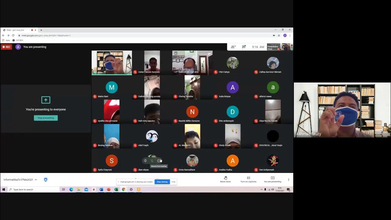 Pembelajaran Informatika 7C 17 Feb 2021 - YouTube