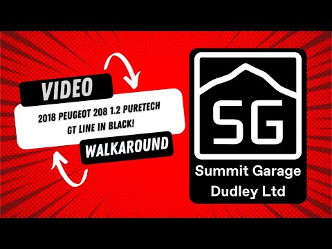 2018(68) Peugeot 208 1.2 PureTech GT Line 5dr (110ps) in Black! - YouTube