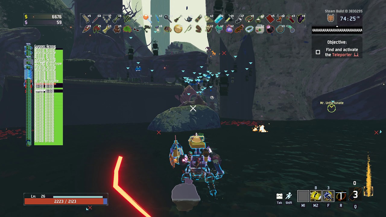 RoR2 - Bronze Contraption Gets F*cked by a Ginormous Cloud of Drones ...