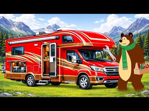 Winter RV Engine Repair ❄️🔧🚐 | Bear Fixes the Camping Truck | Bear’s Big Garage