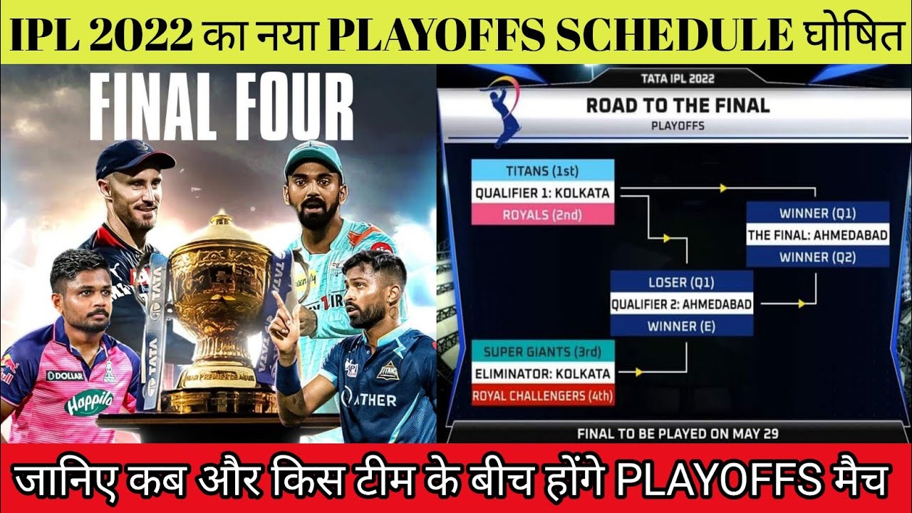 IPL 2022 Playoffs Schedule || IPL Semi Final 2022 Schedule || IPL 2022 ...