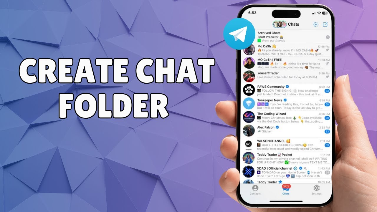 HOW TO CREATE CHAT FOLDER IN TELEGRAM - YouTube