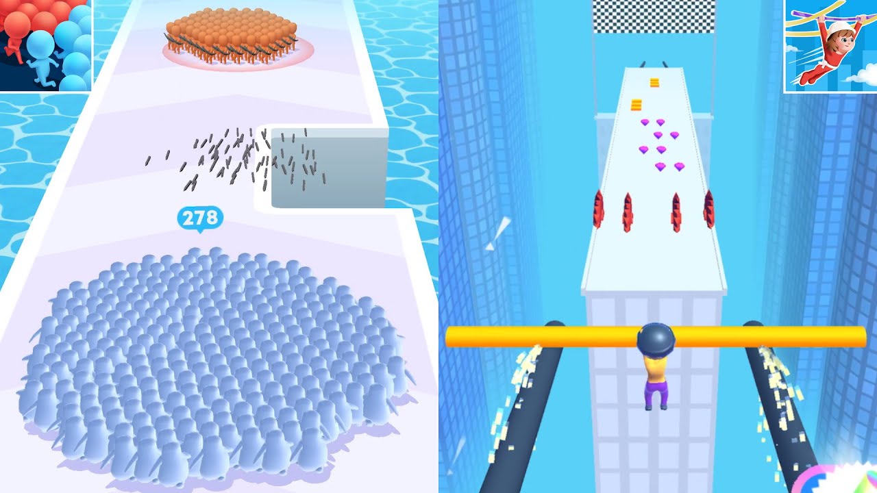 Roof Rails, Count Masters Satisfying Video Mobile Games All Levels ...