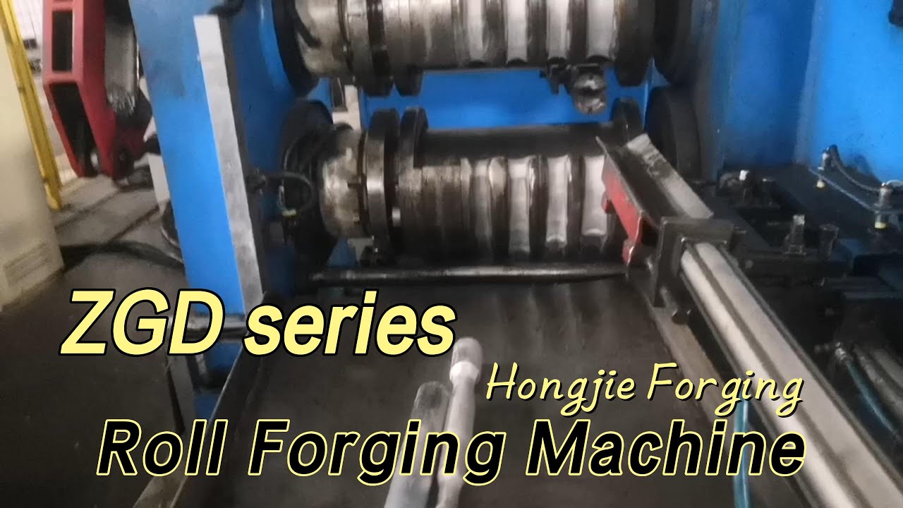 Roll forging mchine for cold forging - YouTube