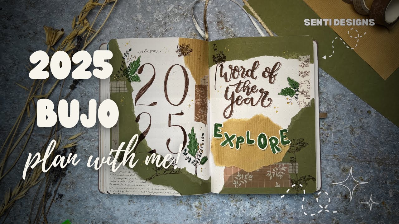2025 BUJO PLAN WITH ME II cozy scrapbook style - YouTube