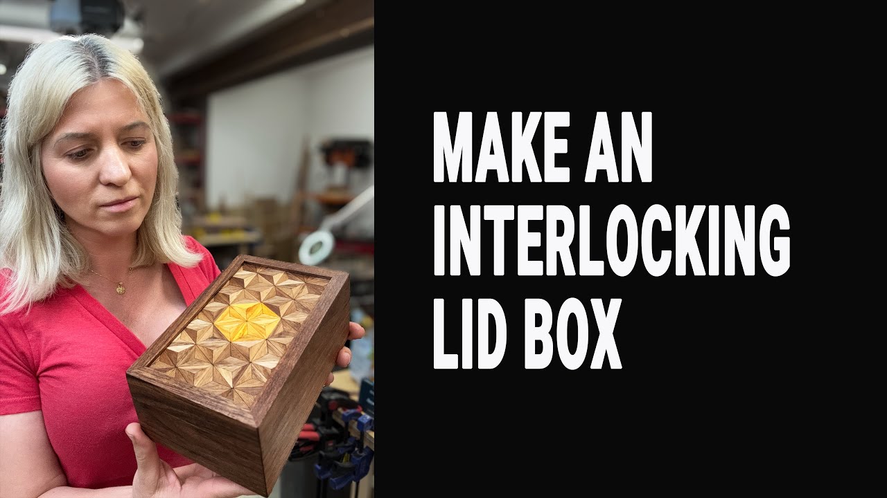 How to make a wooden box with interlocking lid. Easy woodworking ...
