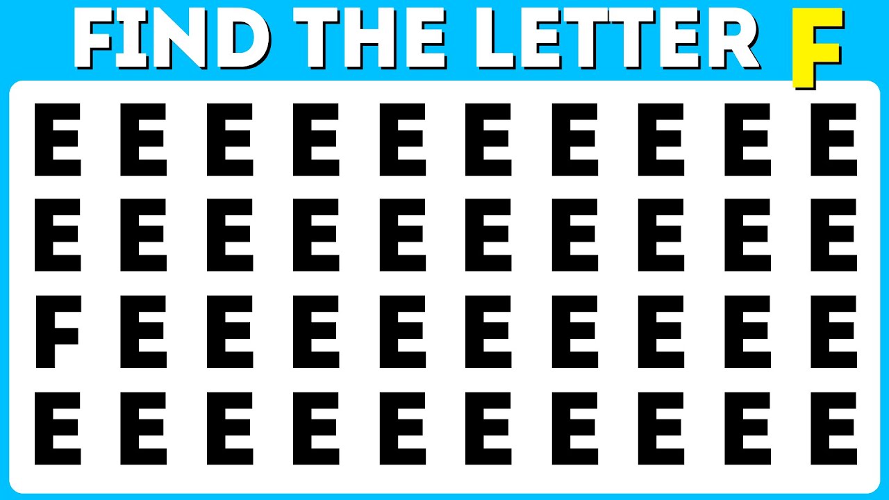Find The Odd Letter Out #3! 🤔 - Easy, Medium And Hard Versions! 😱 - YouTube