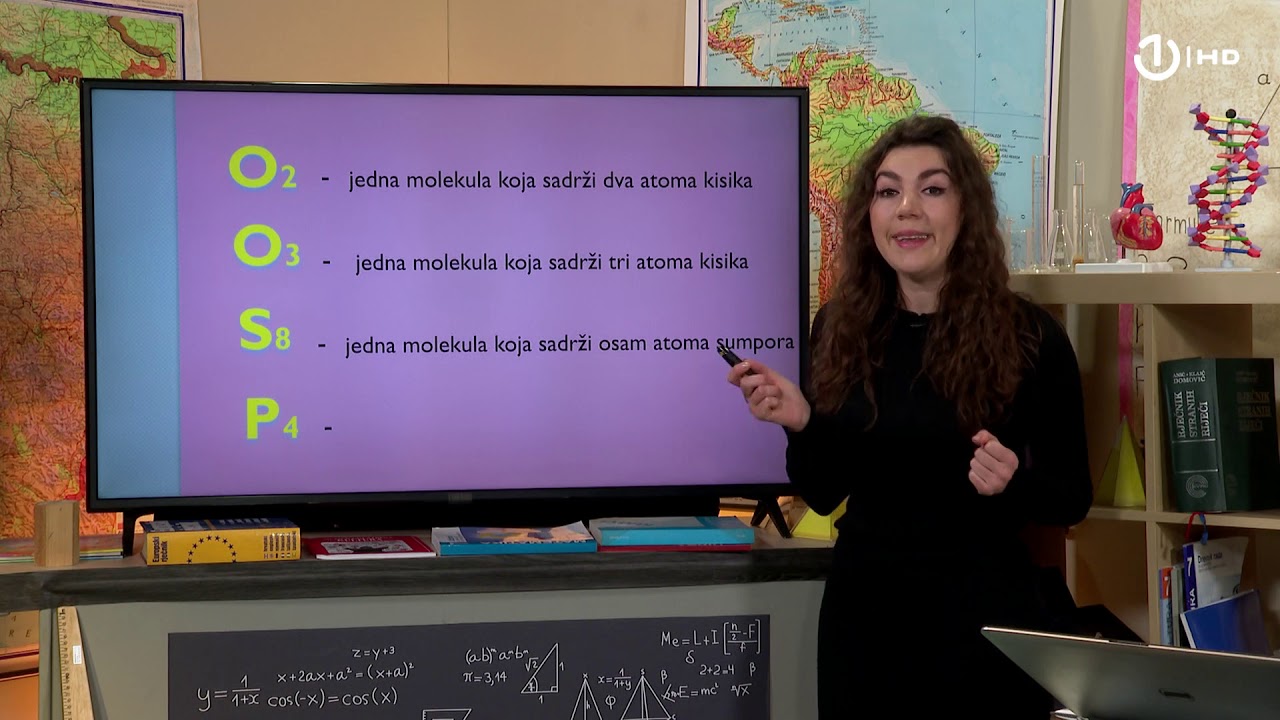 Domaća zadaća za 8. razred: Hemija - Hemijske formule - YouTube