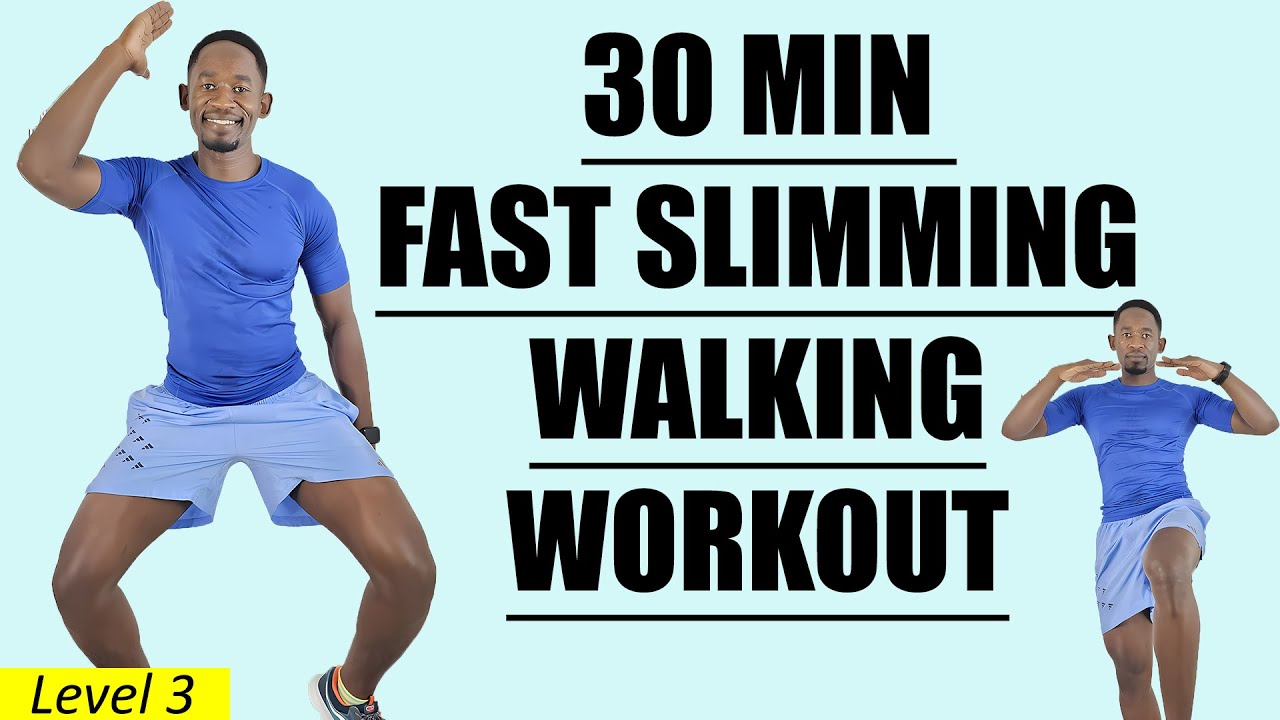 🔥30 Min Walk at Home Workout for Fast Full Body Slimming - 250 Calories ...