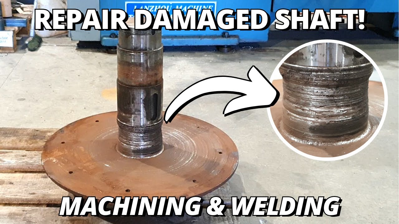 Repair DAMAGED Cardboard Compacting Auger drive shaft | Machining ...