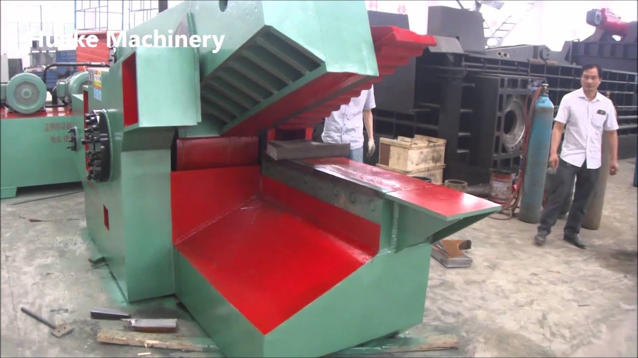 Scrap Metal Shearing Machine made in china - YouTube