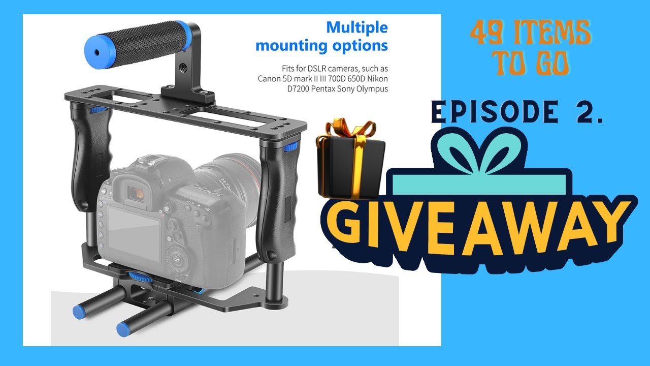 GIVEAWAY Ep. 1 NEEWER UNIVERSAL CAMERA CAGE with 15mm rods and top ...