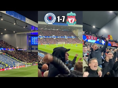 Liverpool Fans Go Completely Crazy At Ibrox Stadium As They Beat Rangers 7-1