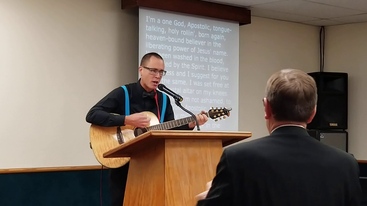 ONE God Apostolic sang by Bro Tad Lindley - YouTube