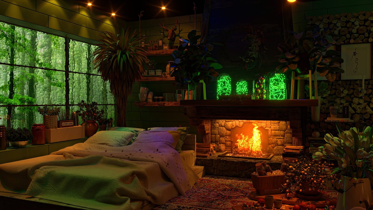 Summer Ambience - Soft Rainy Summer Morning Ambience With Crackling ...