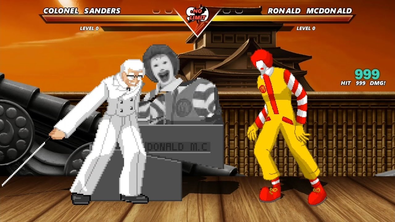 COLONEL SANDERS vs RONALD MCDONALD - Highest Level Incredible Epic ...