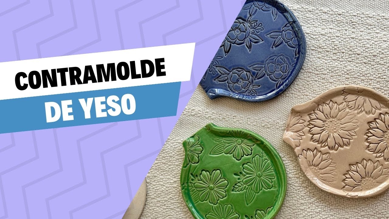 Contramolde de yeso. Posa cuchara - YouTube