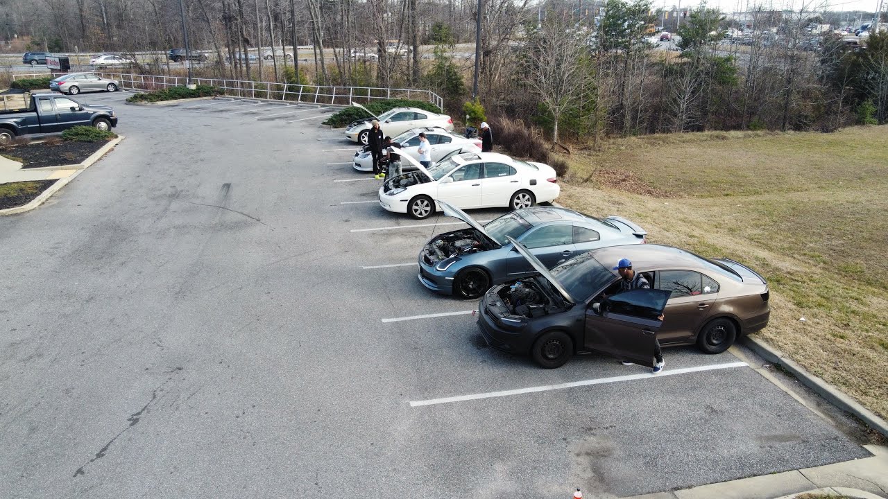 POPUP CHILL MEET at AUTOZONE *it got crazy* - YouTube