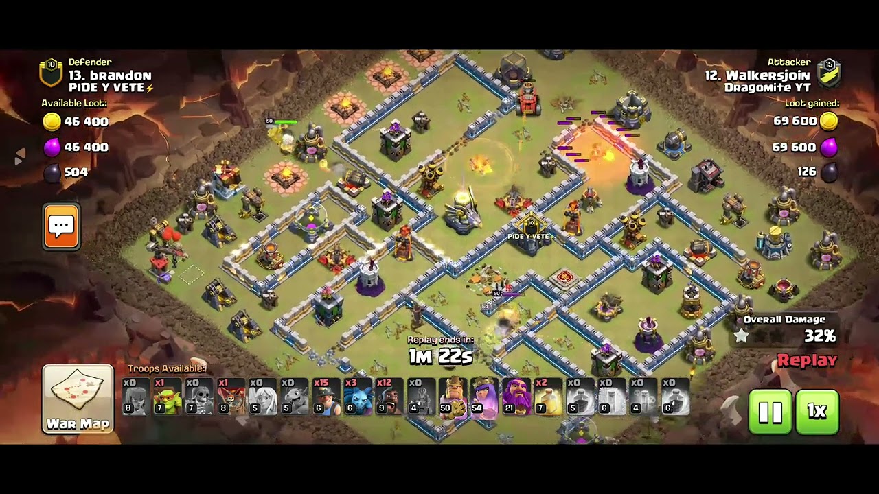 Th12 Hybrid attack strategy with flame flinger and queen charge - YouTube