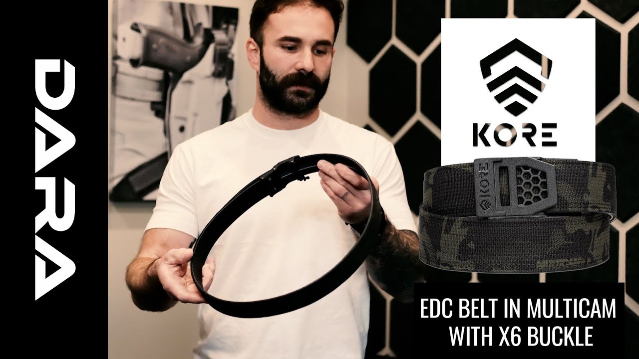 KORE EDC Belt w/X6 Buckle Overview with Jon Dara | Dara Holsters - YouTube