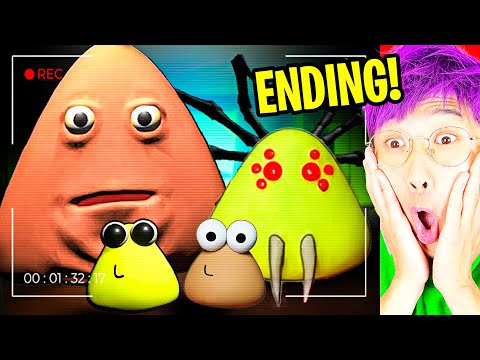 POU + POULINA Had A BABY POU!? (ROBLOX POU'S REVENGE - SECRET BABY DOU ENDING!)