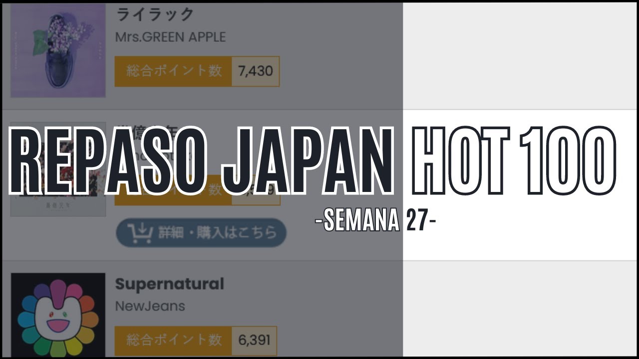 REPASO JAPAN HOT 100 | 2024 | SEMANA 27 - YouTube