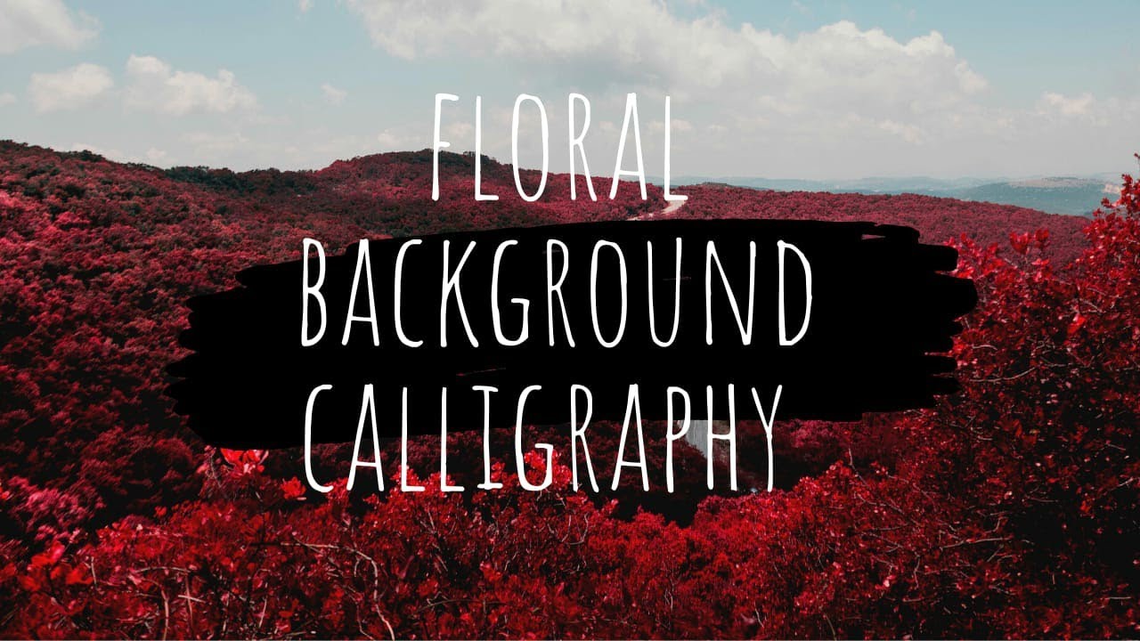 Floral background calligraphy | calligraphy for beginners - YouTube