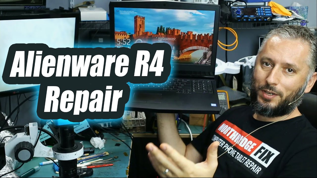 Alienware R4 Gaming Laptop Motherboard Repair - Damaged LVDS Display ...