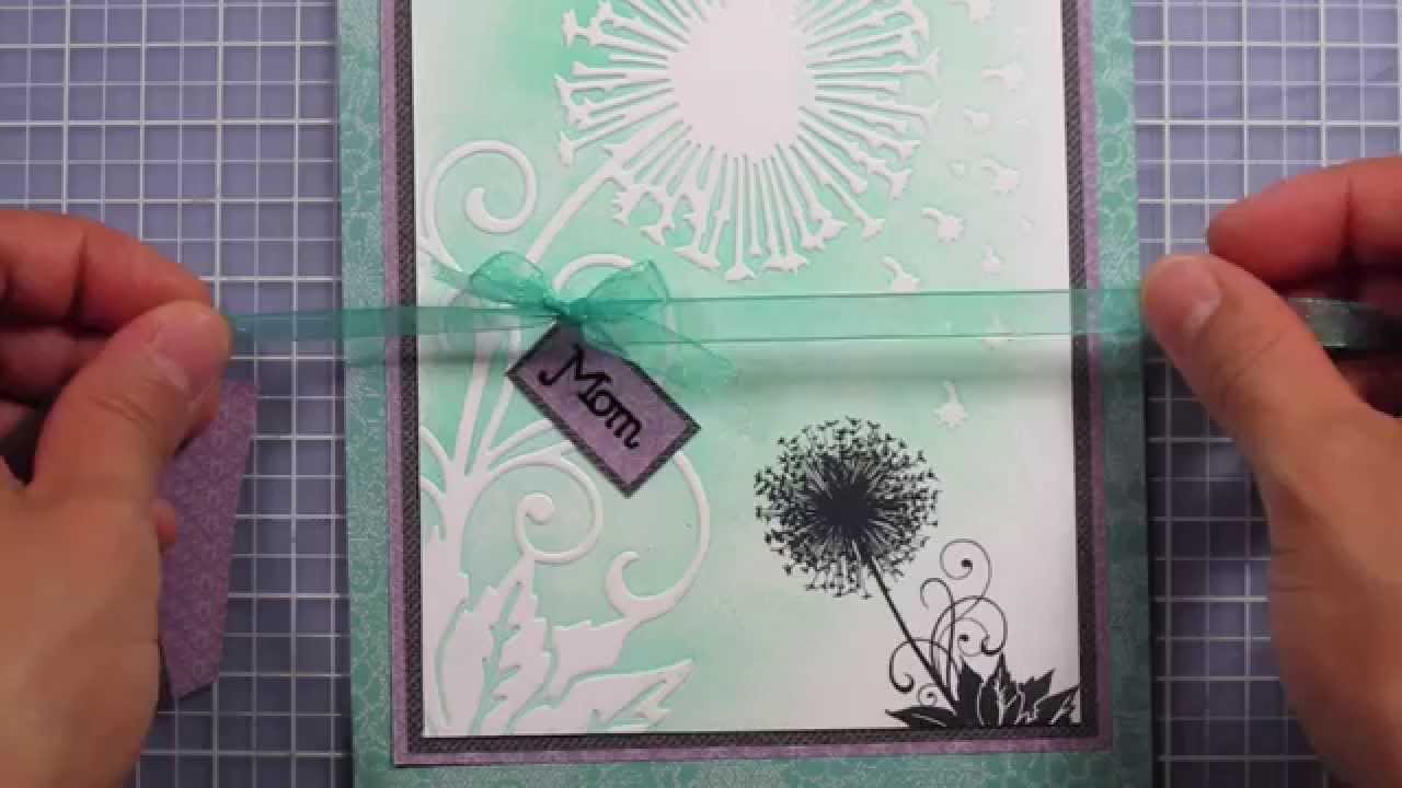 Dandelion Mother's Day Card - Simply Ann - YouTube