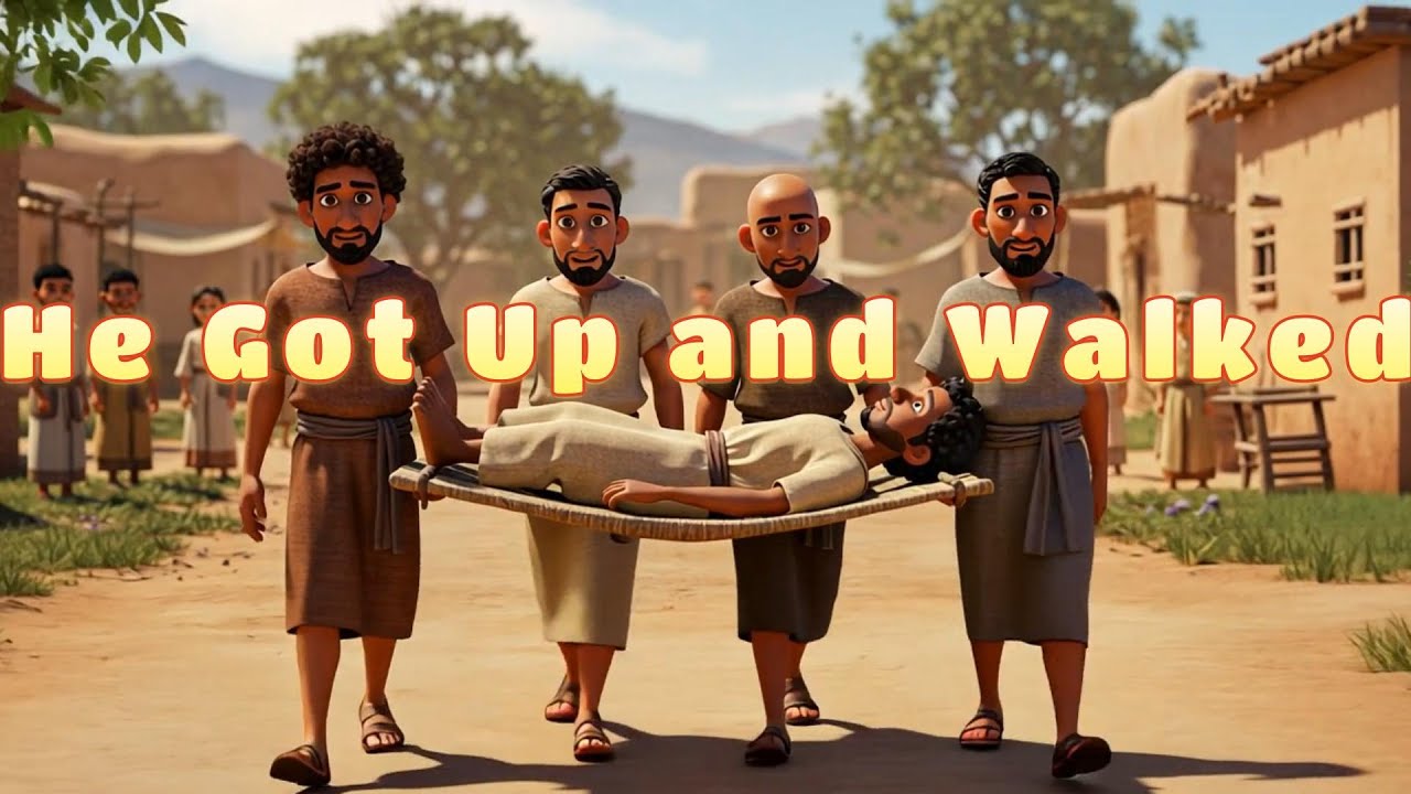 Jesus Heals the Paralyzed Man | Faith That Moves Roofs | Animated Bible ...
