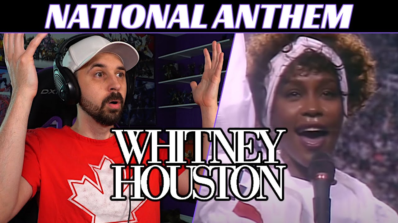 CANADIAN Reacts To Whitney Houston National Anthem (Star Spangled ...