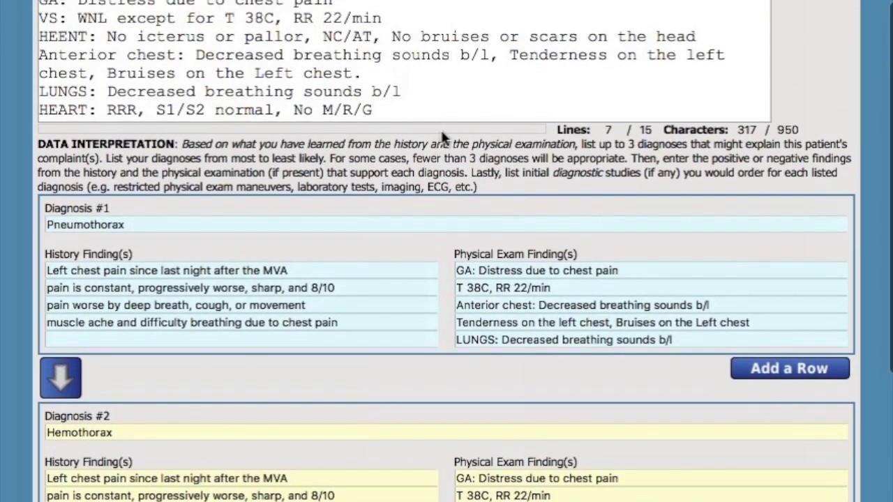 USMLE Step2 CS, Patient note (4) ChestPain after MVA - YouTube