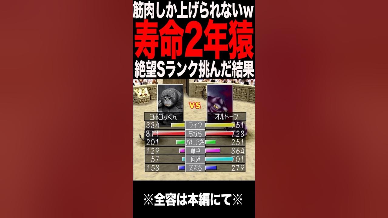 【MF2】2年しか生きられない猿の絶望Sランクがやばすぎたwww #モンスターファーム2 #mf2 #shorts - YouTube