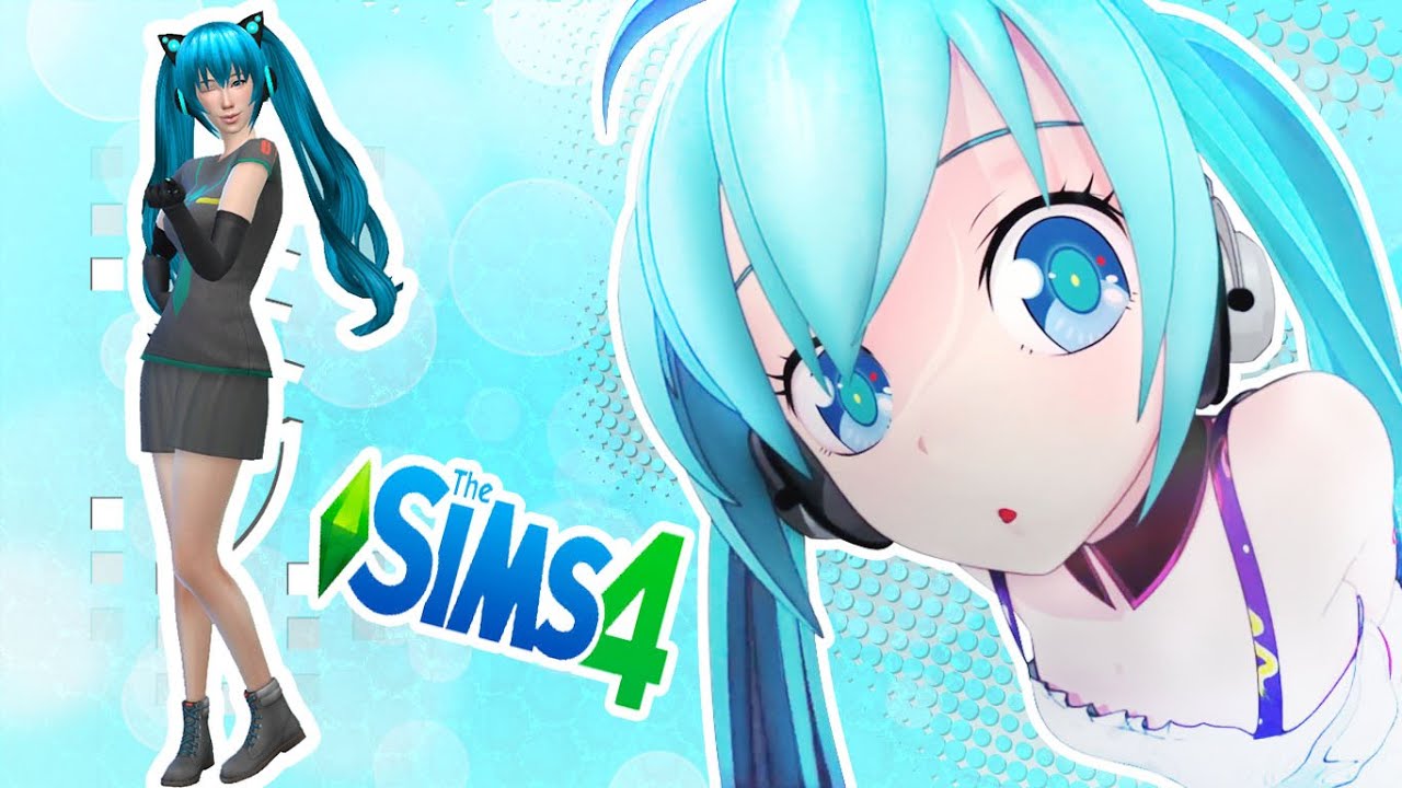 Sims 4 Create a Sim / Miku Hatsune - YouTube