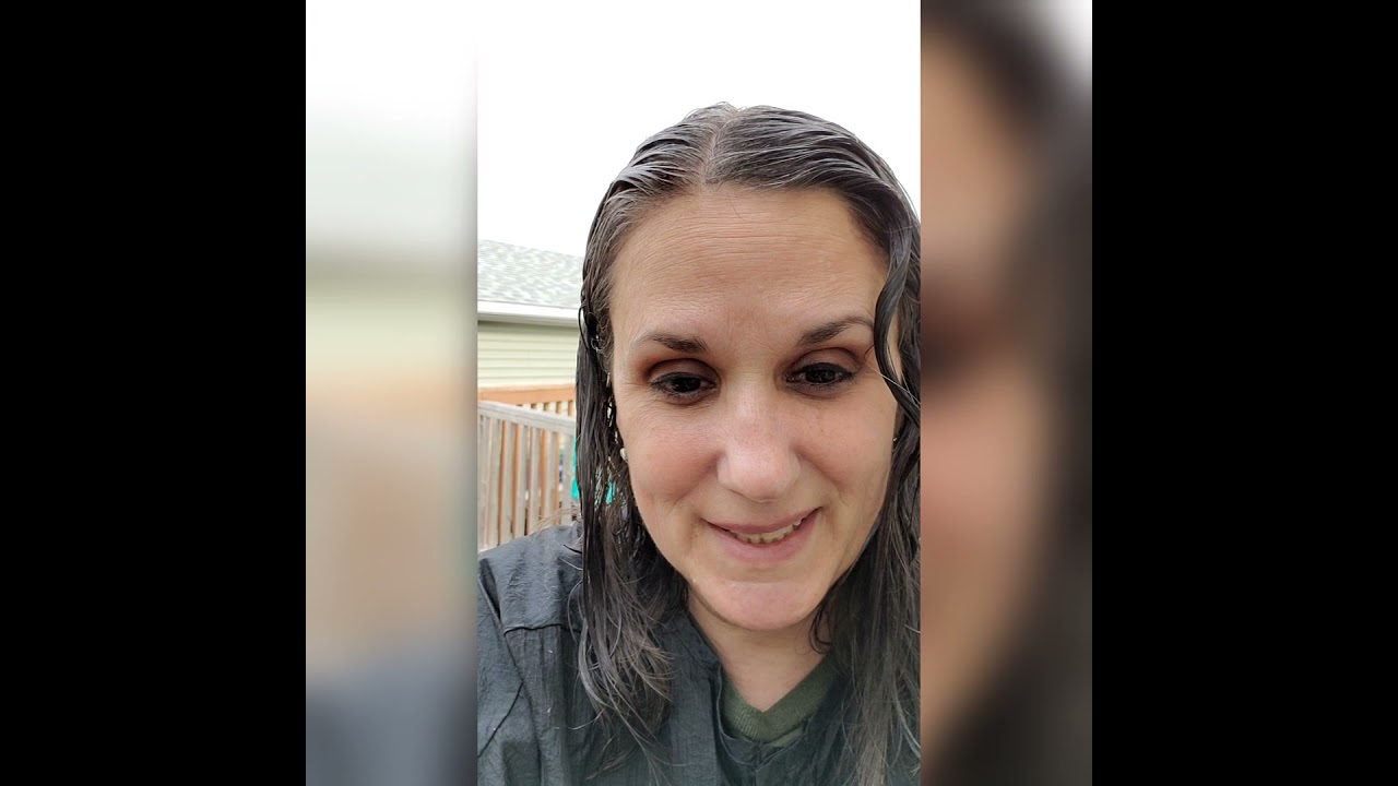 Color Lux Cocoa on gray hair. - YouTube