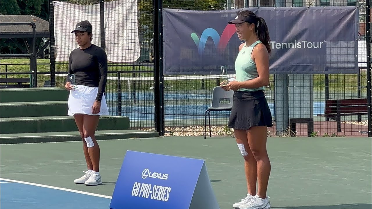 Very talented Great Britain young tennis player- Mingge Xu@ Aldershot ...