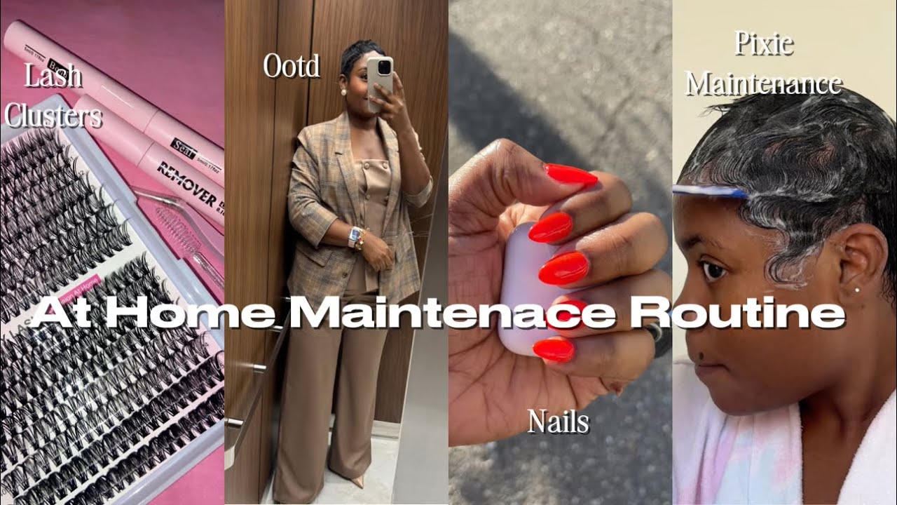 At home maintenance day | How to always look put together | How I refresh my pixie - YouTube