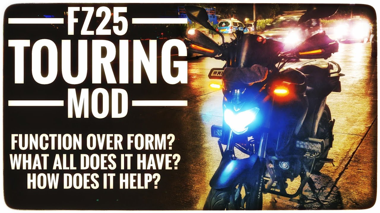 My yamaha FZ25 Touring Mod explained - YouTube