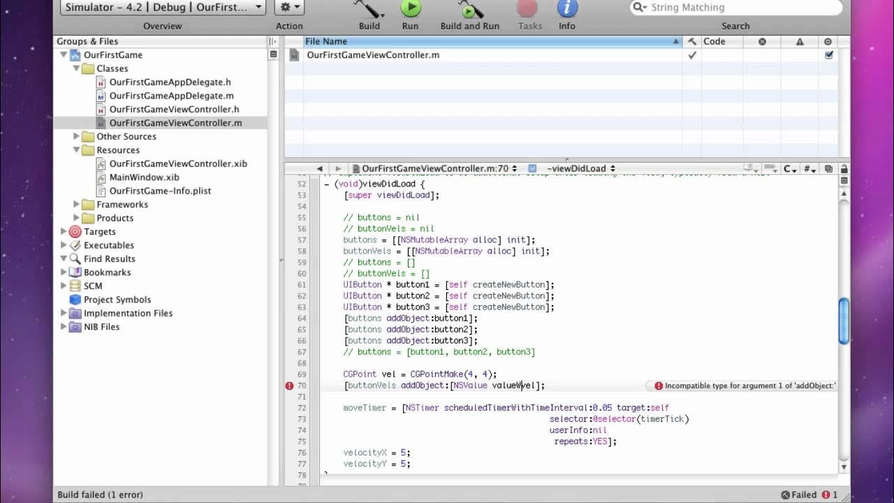 Objective-C iPhone Programming Lesson 18 - Finishing Multiple Buttons - YouTube