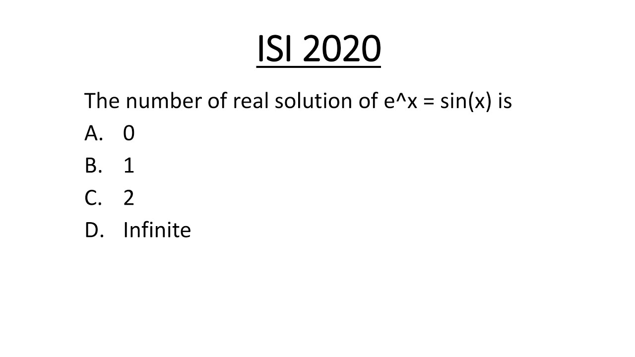 ISI 2020 Calculas Problem Solutions | ISI | CMI | (Question 3) | Limit ...