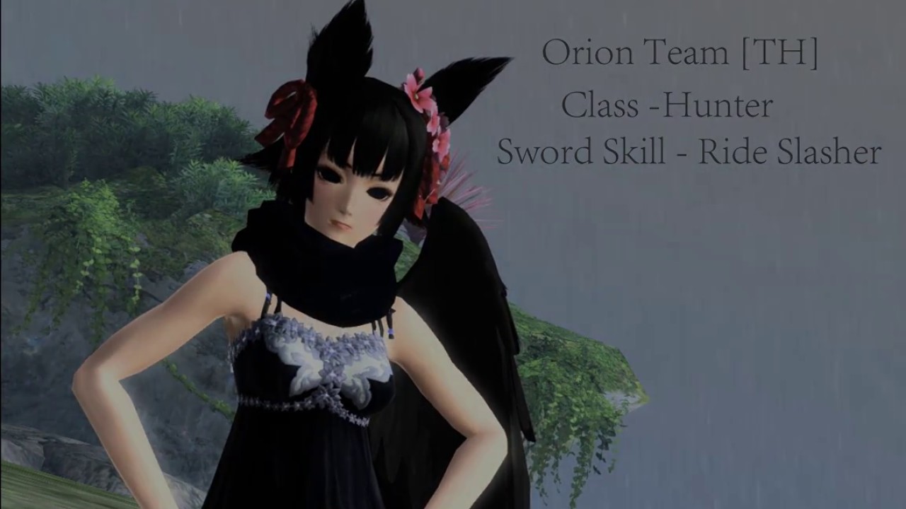 PSO2 Hunter - Sword Skill - Ride Slasher - YouTube
