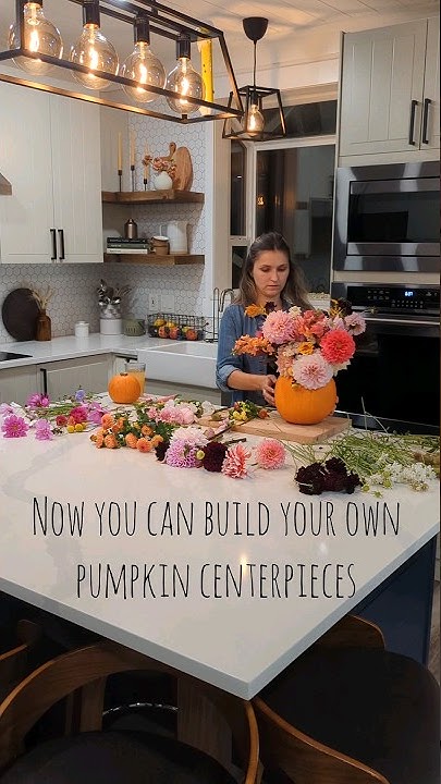build your own pumpkin floral, 1medium side pumpkin, 1 jar, a bunch of ...