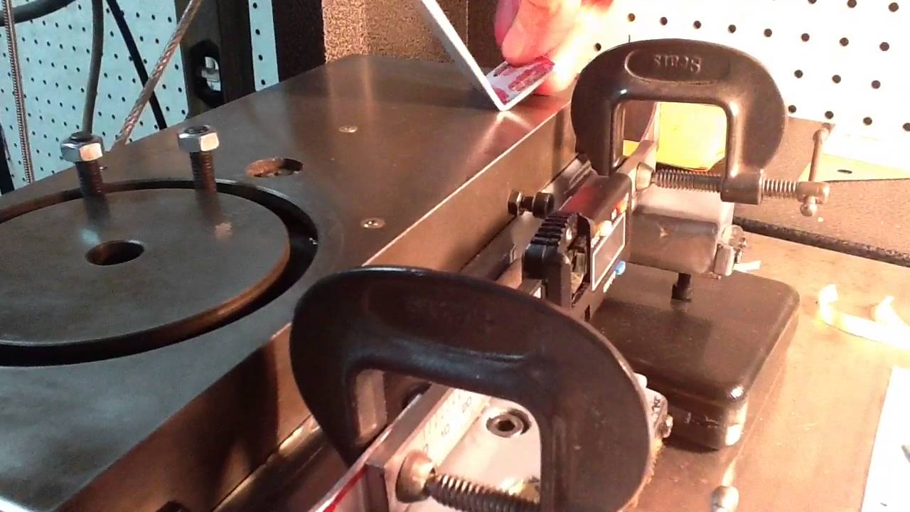 Lathemaster 8 x 14, cross slide DRO brackets mocked up - YouTube