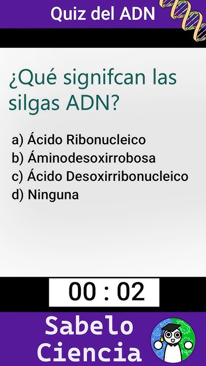 ¿Cuánto sabes del ADN? Reto Biológico #ADN #biology - YouTube