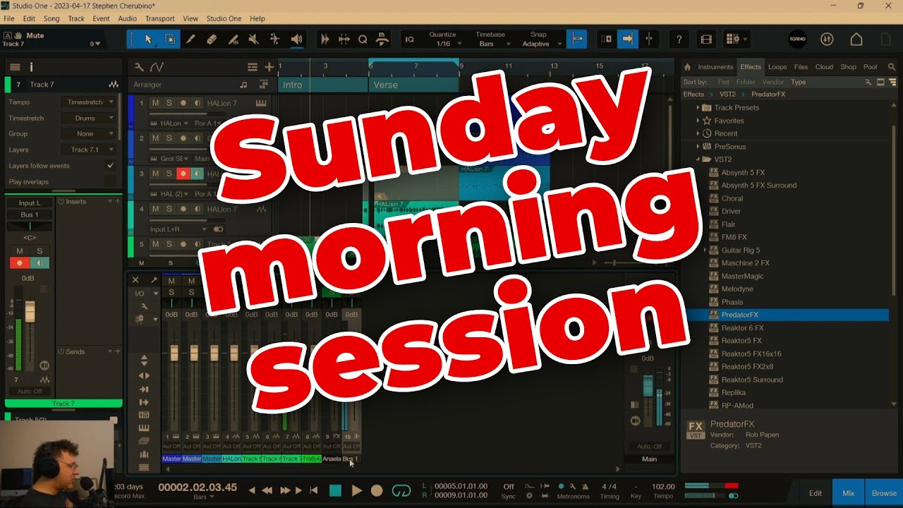 Sunday Morning Music Production in Studio One - YouTube