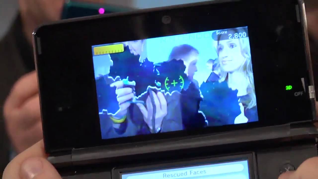 Nintendo's Face Raiders for 3DS demo | Engadget - YouTube