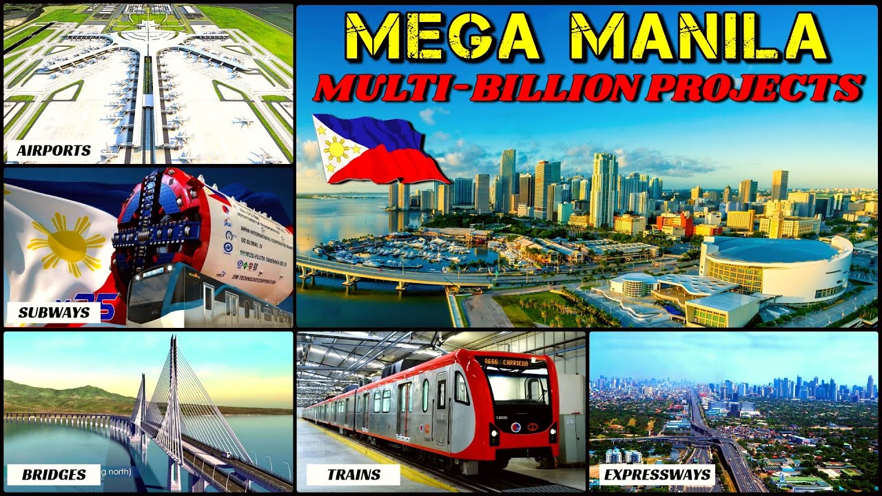 MULTI-BILLION Infrastructure Projects in Mega Manila, Philippines - YouTube