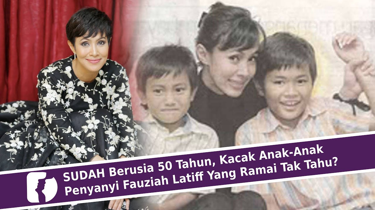 SUDAH Berusia 50 Tahun, Kacak Anak-Anak Penyanyi Fauziah Latiff Yang ...